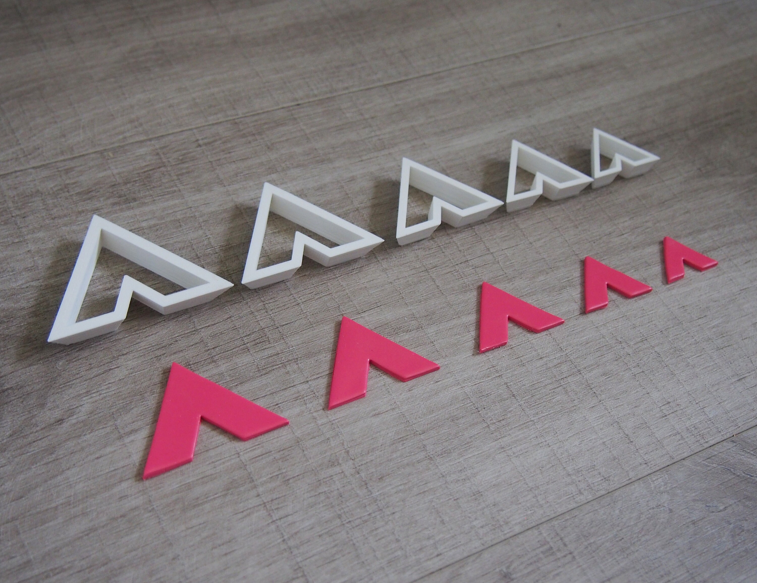 Chevron Triangle Cutters Aztec Triangle Cutter Triangle | Etsy