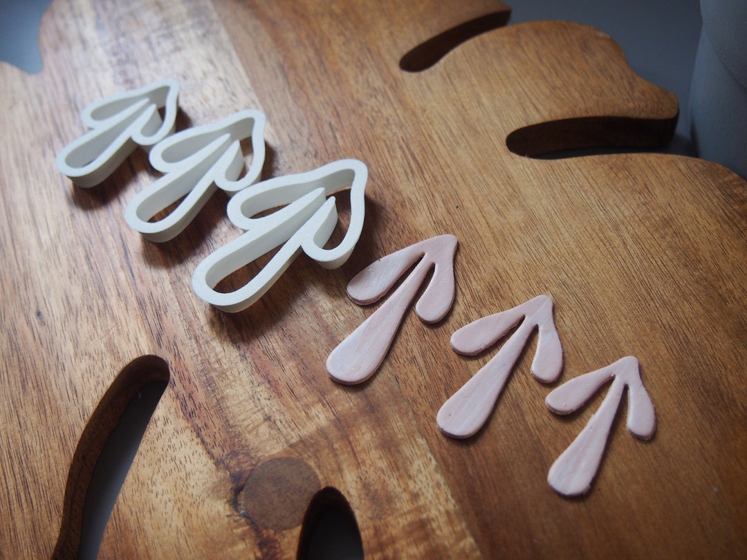 Leaf Charm Cutter ( Leaf Drop Cutter, Leaf Dangle Cutter, Polymer Clay ...