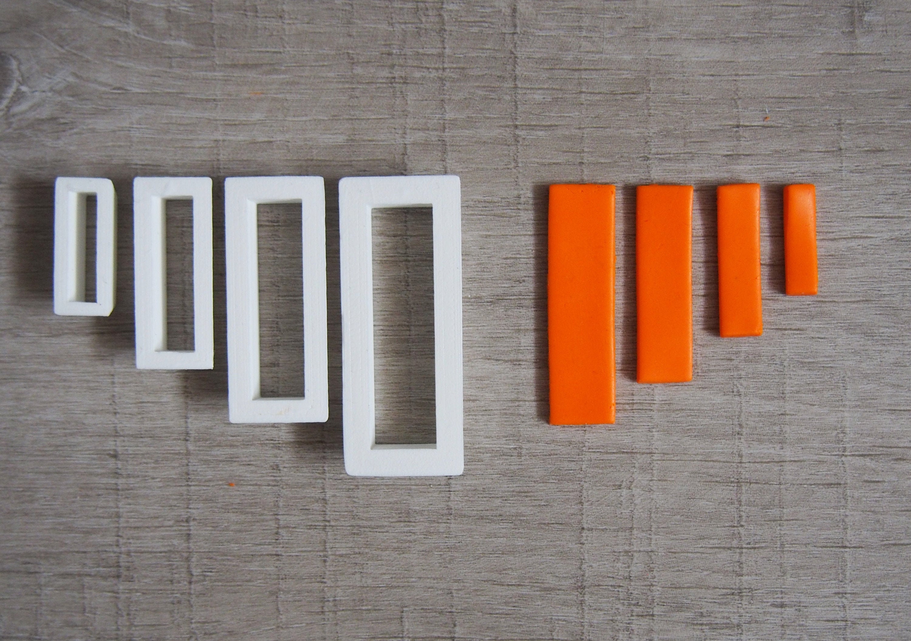 Rectangle Cutters ( Rectangular Cutters, Polymer Clay Cutter, 3d ...