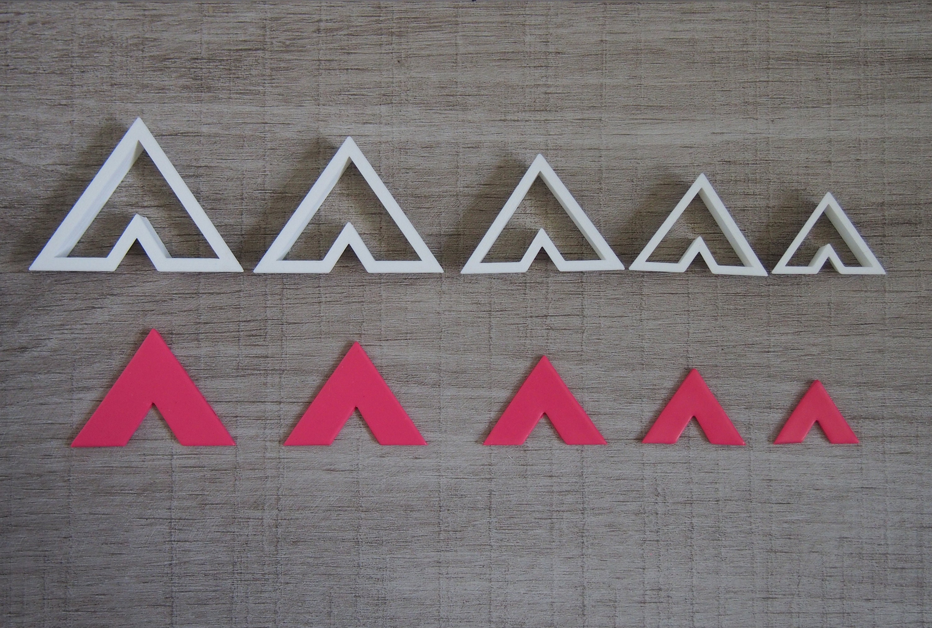 Chevron Triangle Cutters Aztec Triangle Cutter Triangle | Etsy