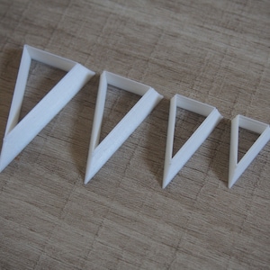 Triangle Cutters ( Triangle Shape, Clay Clay Cutter Set, Long Triangle ...