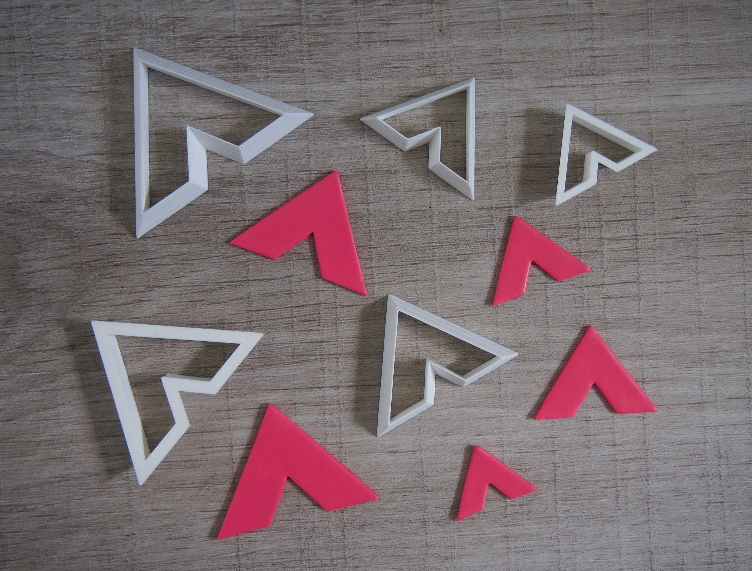 Chevron Triangle Cutters Aztec Triangle Cutter Triangle | Etsy