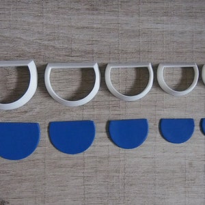 Cut-off Circle Cutters ( Half Circle Cutter, Moon Cutter, Polymer Clay ...