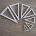 Triangle Cutters Triangle Shape, Clay Clay Cutter Set, Long Triangle ...