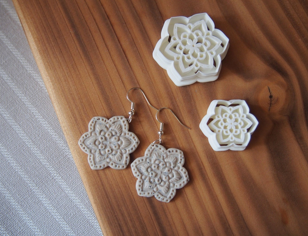 Mandala Cutter ( Embossed Mandala, Mandala Clay Cutter, Polymer Clay ...
