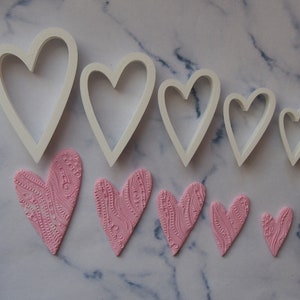 Elongated Heart Cutter ( Contemporary Heart, Hand Drawn Heart ...