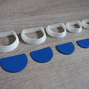 Cut-off Circle Cutters ( Half Circle Cutter, Moon Cutter, Polymer Clay ...