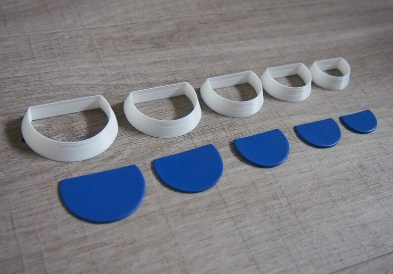 Cut-off circle cutters half circle cutter moon cutter | Etsy