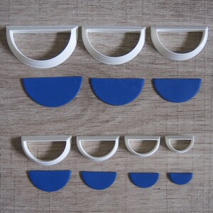 Half Circle Cutters ( Polymer Clay Cutter, Circular Shape, Round ...