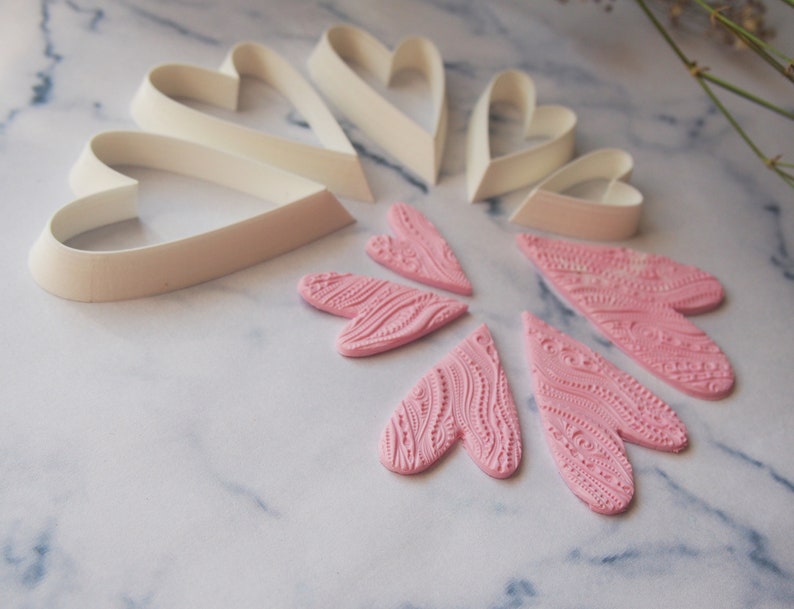 Elongated Heart Cutter ( Contemporary Heart, Hand Drawn Heart ...