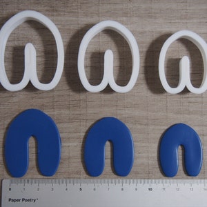 U-shape Cutter ( Large U-shape, Round Arch Cutter, Polymer Clay Cutter ...