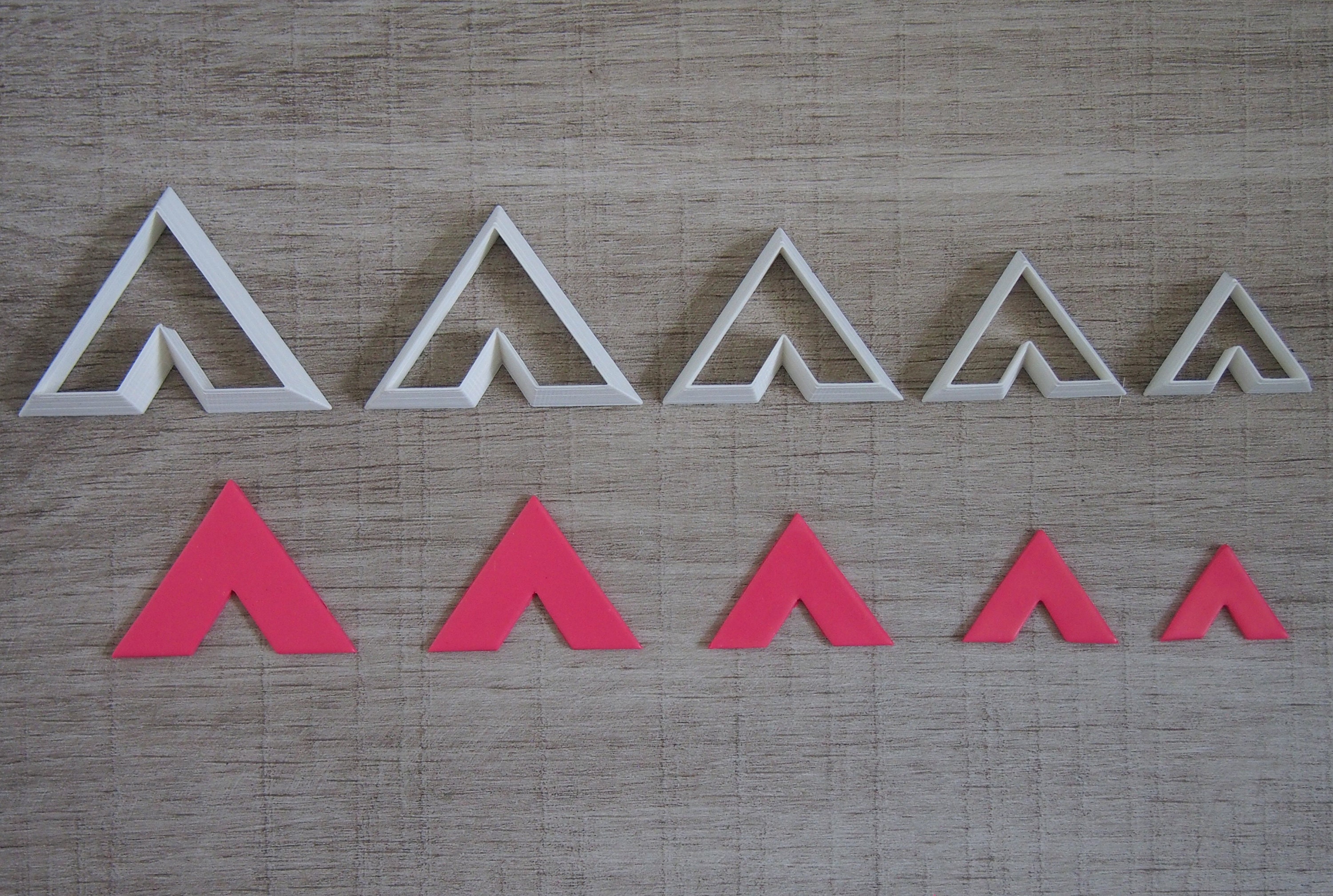 Chevron Triangle Cutters Aztec Triangle Cutter Triangle | Etsy