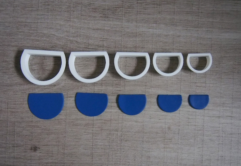 Cut-off circle cutters half circle cutter moon cutter | Etsy