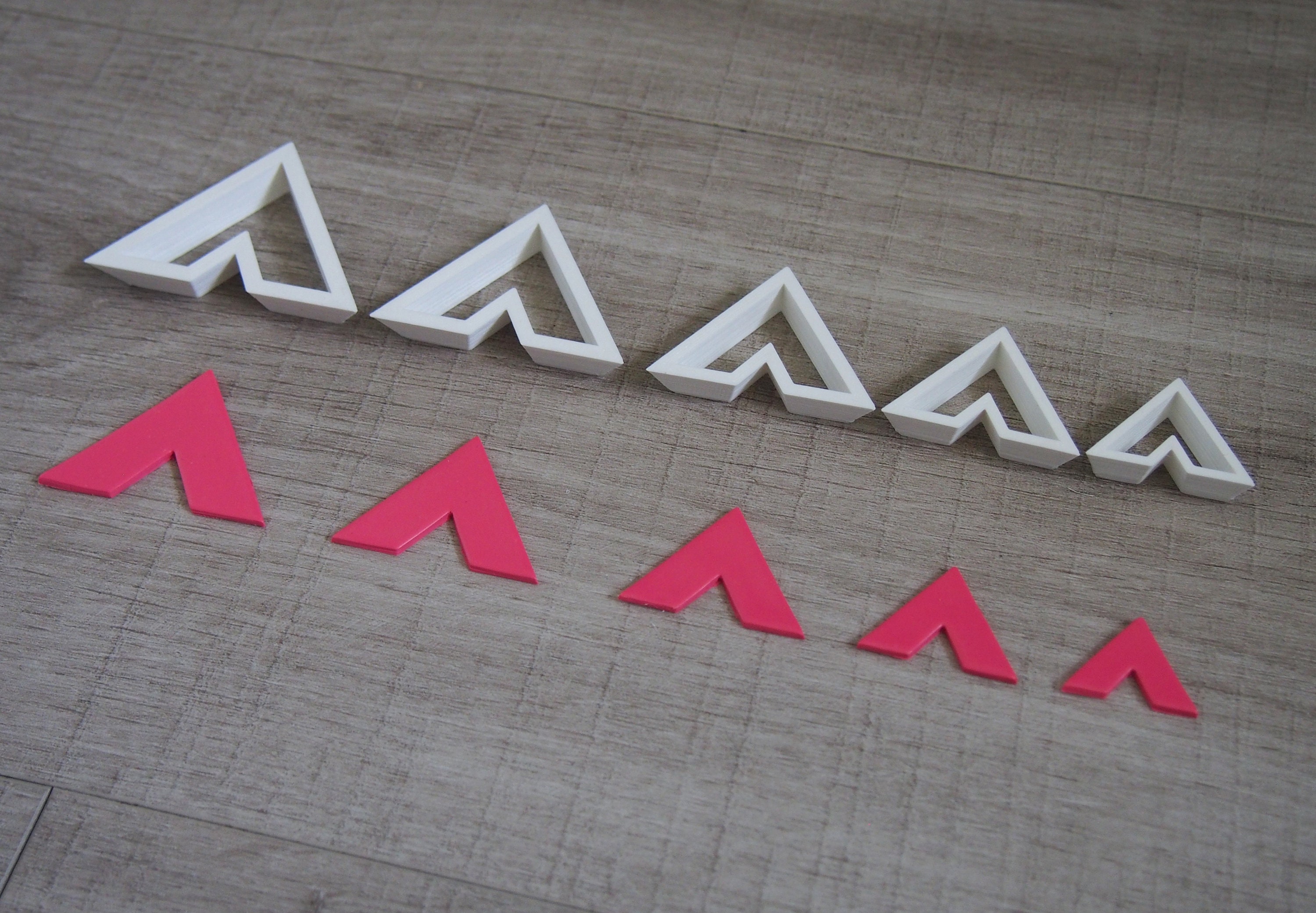 Chevron Triangle Cutters Aztec Triangle Cutter Triangle | Etsy