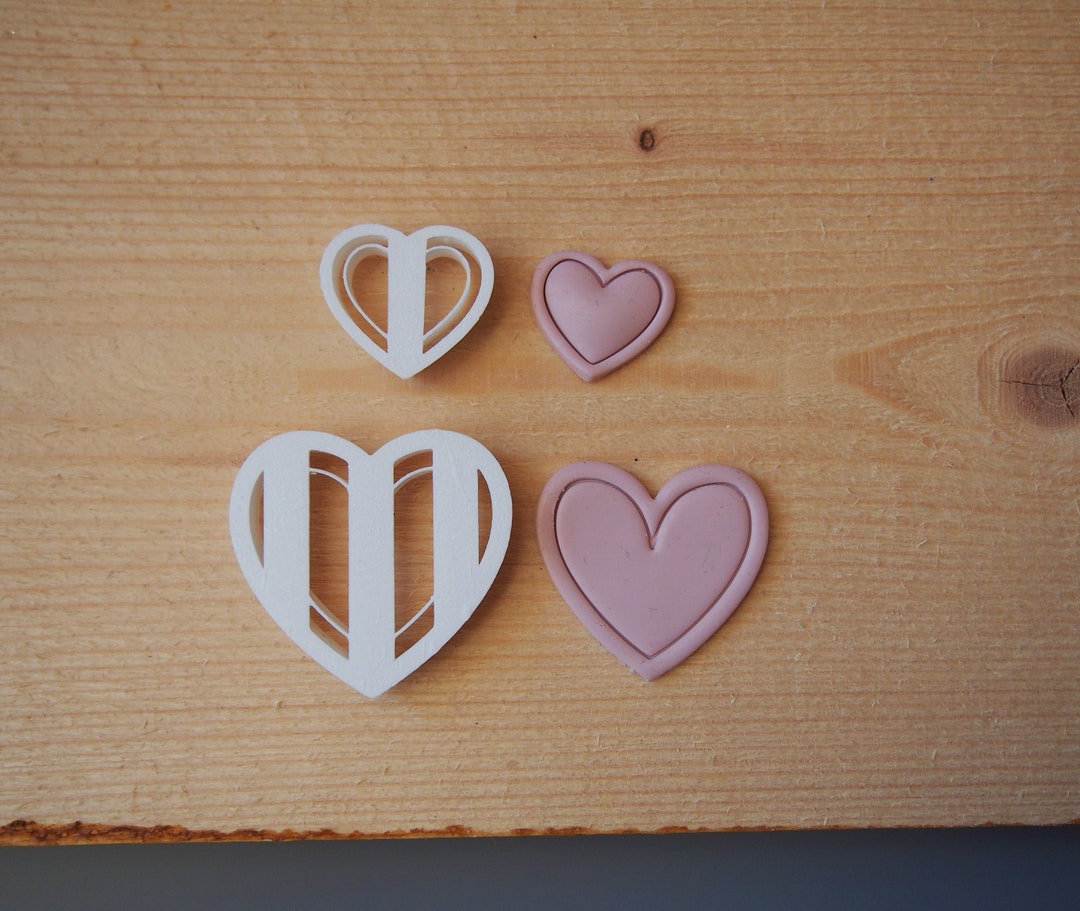 Emboosed Heart Cutter ( Embossing Heart, Embossing Cutter, Heart ...