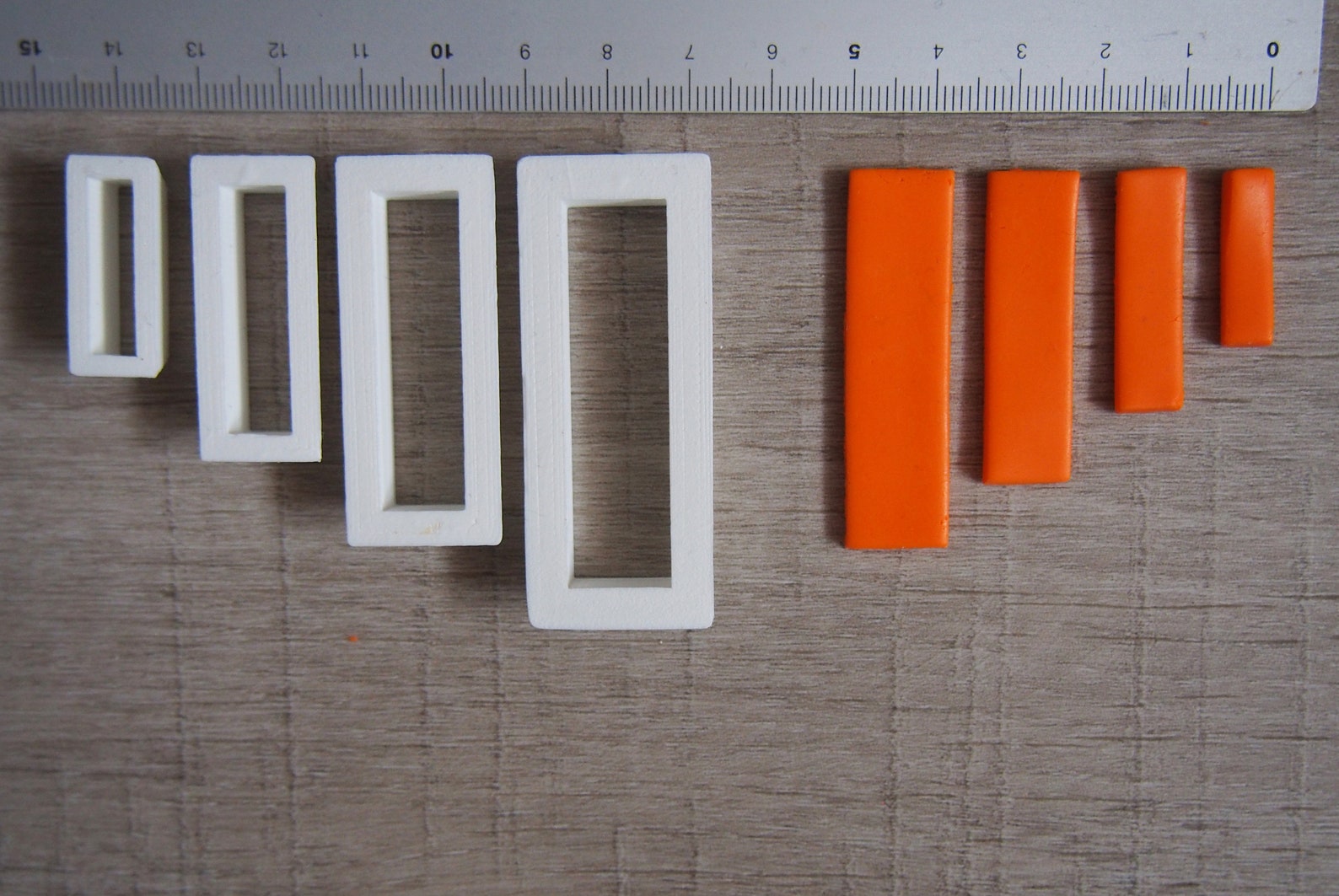 Rectangle Cutters ( Rectangular Cutters, Polymer Clay Cutter, 3d ...