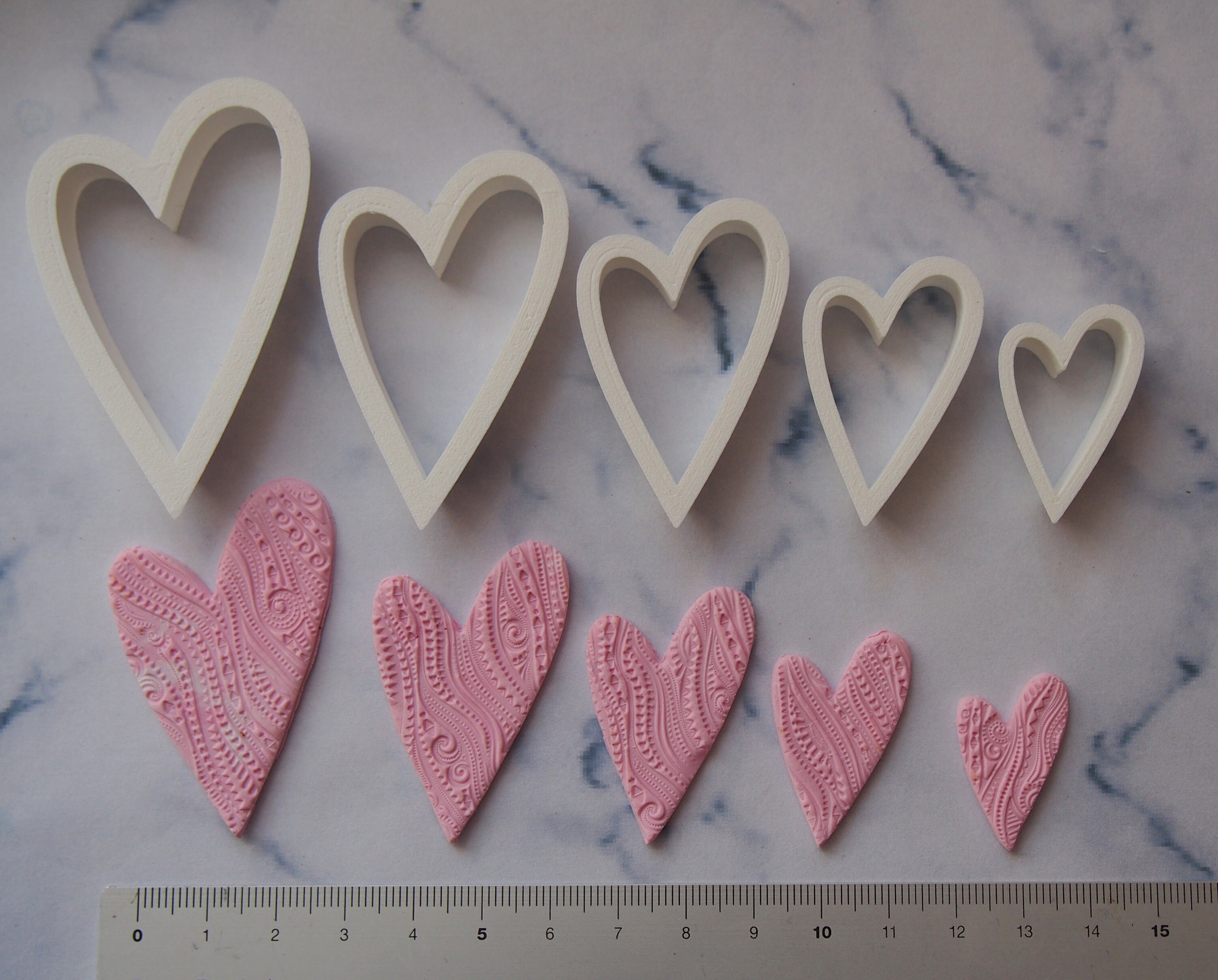 Elongated Heart Cutter ( Contemporary Heart, Hand Drawn Heart ...