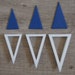 Triangle Cutters Triangle Shape, Clay Clay Cutter Set, Long Triangle ...