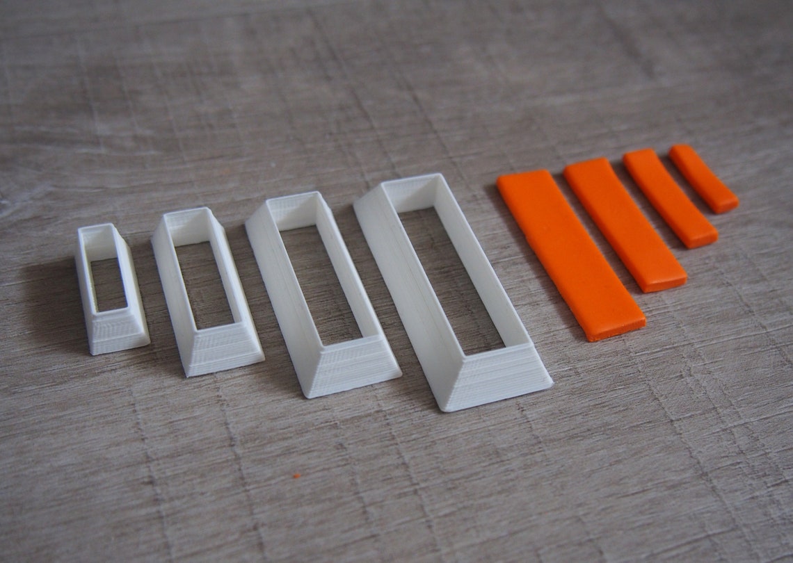 Rectangle Cutters ( Rectangular Cutters, Polymer Clay Cutter, 3d ...