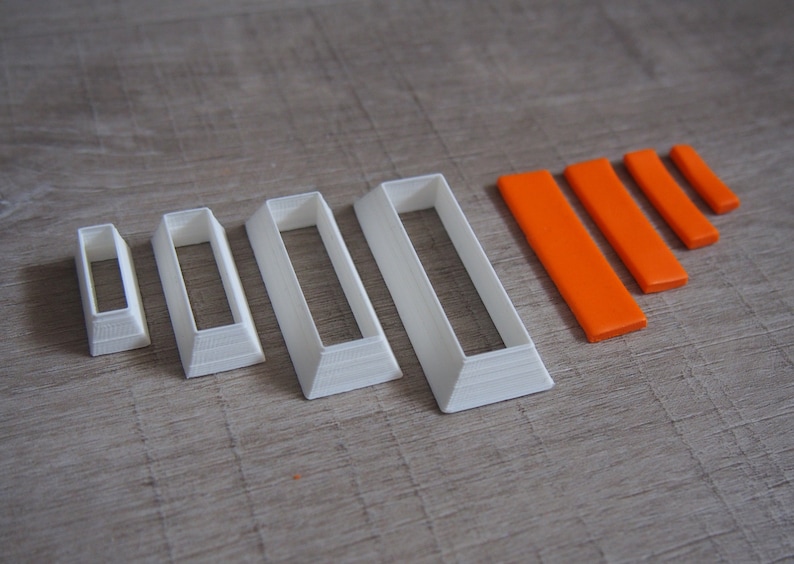 Rectangle Cutters ( Rectangular Cutters, Polymer Clay Cutter, 3d ...