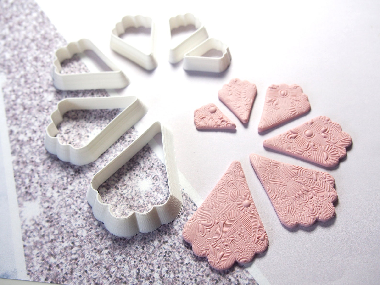 Scalloped Cutter scalloped fan scallop shape cutter | Etsy