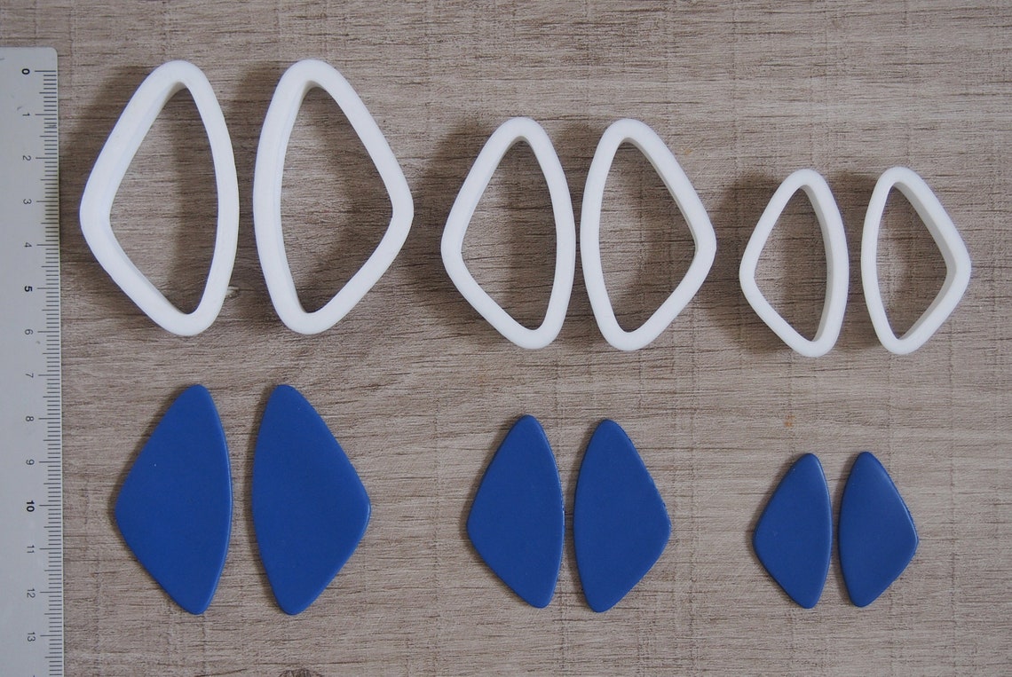 Pebble Cutter ( Round Triangle, Teardrop Cutter, Cutter Set, Polymer ...