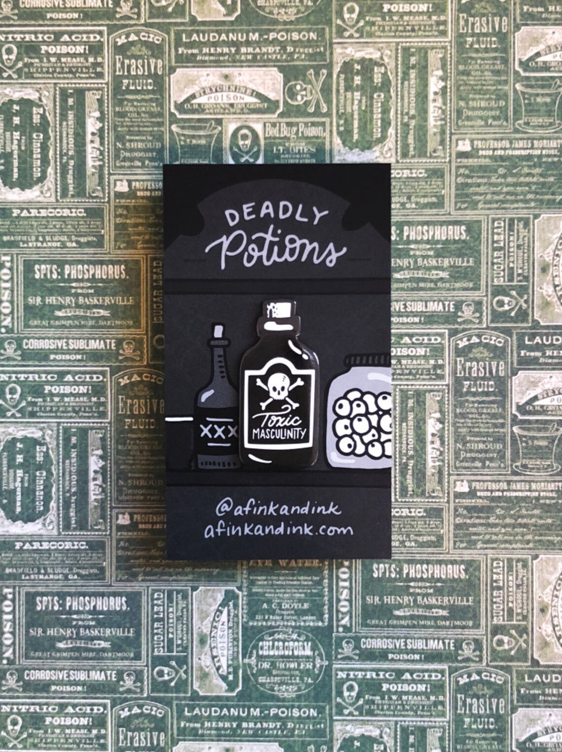 Toxic Masculinity Poison Pin Hard Enamel Lapel Pins - Etsy