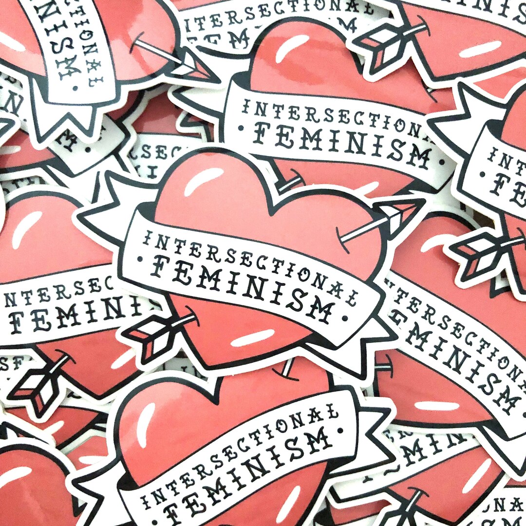 Intersectional Feminism - Vinyl Die-cut Stickers - 3" - Pink - Tattoo ...