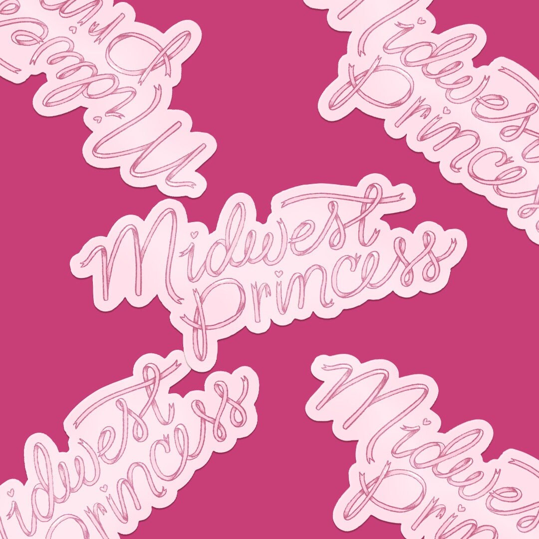 Midwest Princess Coquette Sticker Chappell Roan Inspired Vinyl Stickers ...