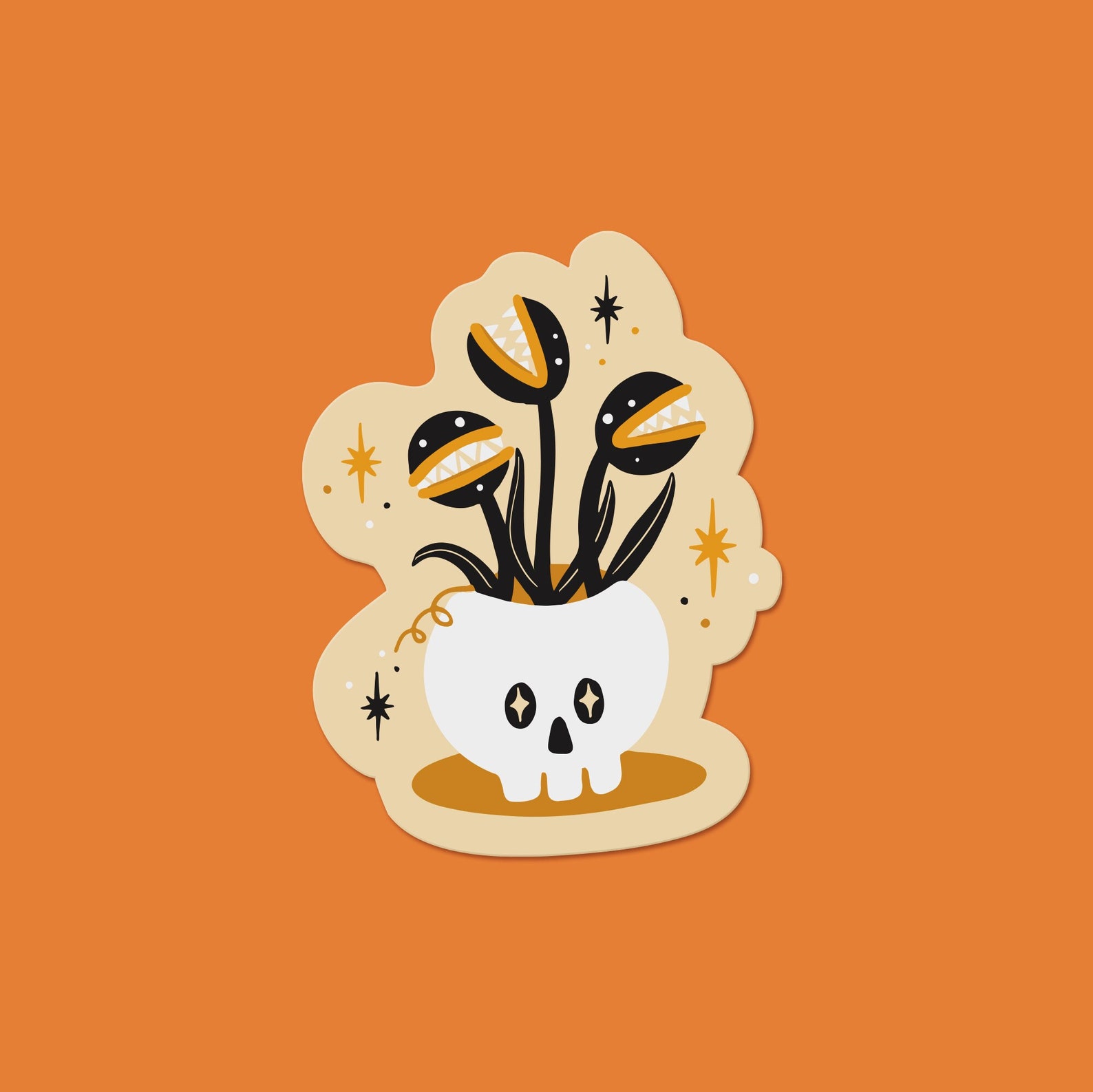 Spooky Succulents Venus Fly Trap - Vinyl Die-cut Stickers - 3 ...