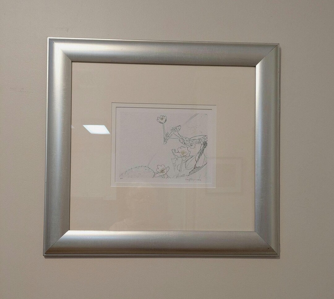 Drawing. 2003 Original Drawing by Geoff Pryor. Silver Frame. - Etsy