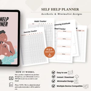 Self Help Planner, Daily Organizer, Goal Setting Journal, Personal ...