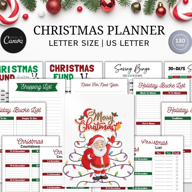 Christmas Planner - Etsy