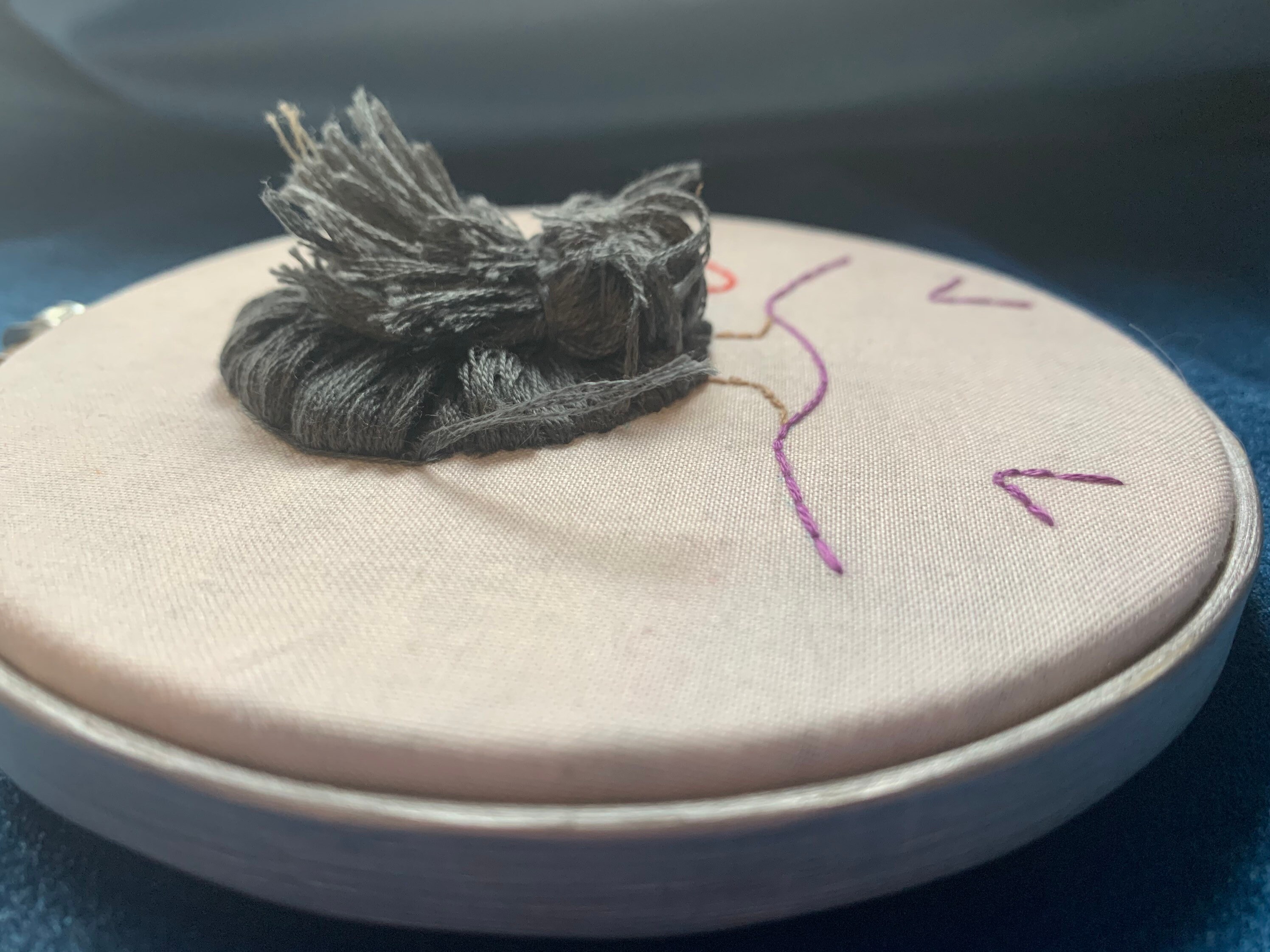 Quarantine Mom Messy Bun Hand Embroidery Hoop Art Good Hair - Etsy