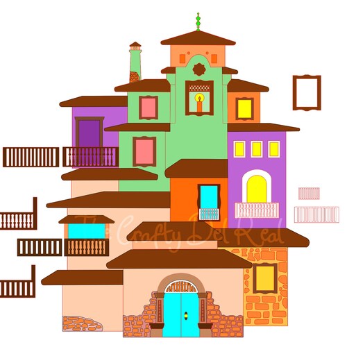 Magical Family House SVG Layered File Download - Etsy