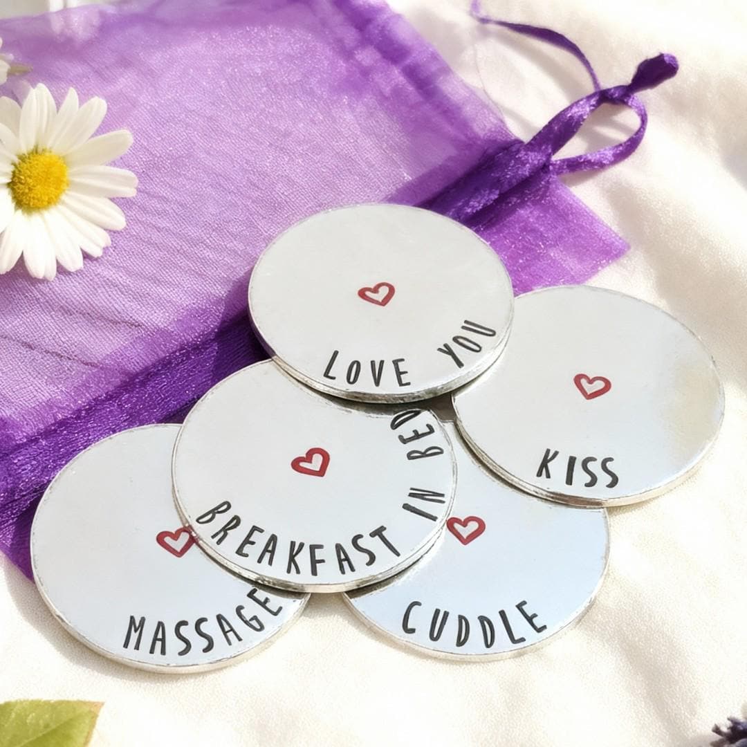 Personalised Love Tokens – Romantic Anniversary Gift (set of 1–5) - Etsy