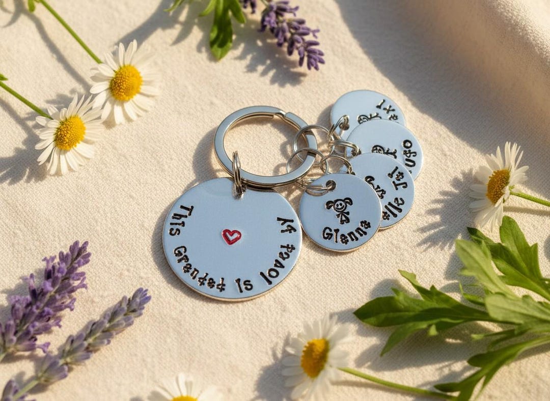 Personalised “this Grandad Belongs To” Keyring – Children’s Names ...