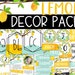 Lemon Classroom Decor Bundle Easy and Modern Classroom - Etsy