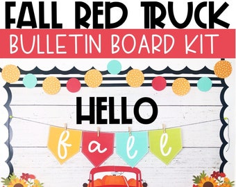 Red Truck Bulletin Board - Etsy
