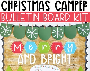 Christmas Cheer Bulletin Board or Classroom Door Decor Easy | Etsy