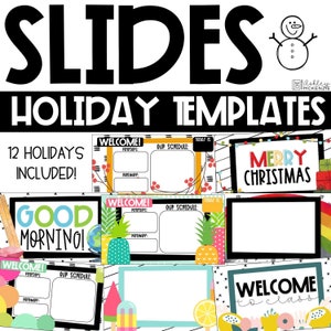 Holidays Google Slides and Powerpoint Templates, Seasonal Class Decor ...