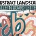 Abstract Landscape Classroom Decor A-Z Bulletin Board - Etsy