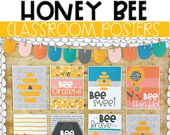 Wildflowers Themed Classroom Posters, Easy and Modern Classroom ...