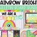 Bright Rainbow Classroom Decor Bulletin Board Kit Classroom - Etsy