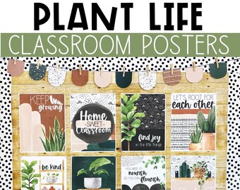 Wildflowers Themed Classroom Posters, Easy and Modern Classroom ...