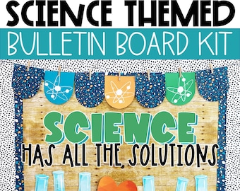 Science Themed Bulletin Board or Classroom Door Decor, Easy and Modern ...
