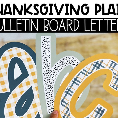 Fall Pumpkins Classroom Decor A-Z Bulletin Board Letters - Etsy