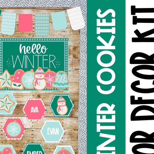 Holiday Bulletin Board Kit or Classroom Winter Decor Easy - Etsy