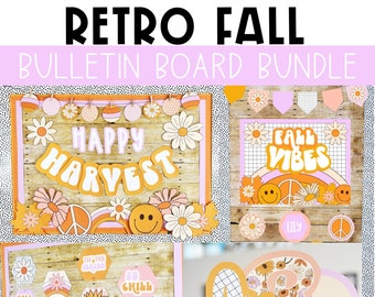 Retro Fall Classroom Posters Easy Autumn Classroom - Etsy