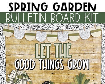 Plant Bulletin Board Kit Let's Root for Each Other - Etsy